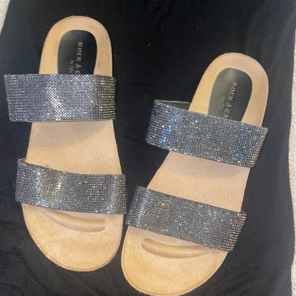 Rock & Candy | Shoes | Rock Candy Casha Jeweled Slide Sandalsblack ...